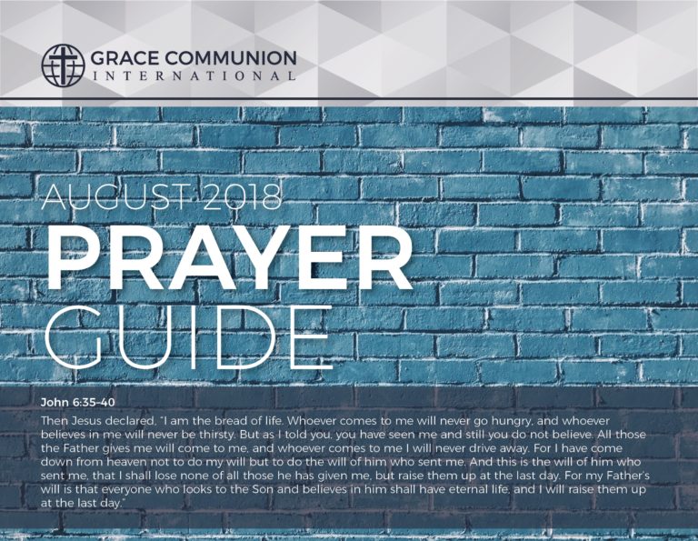Prayer Guide: August 2018 – GCI Equipper