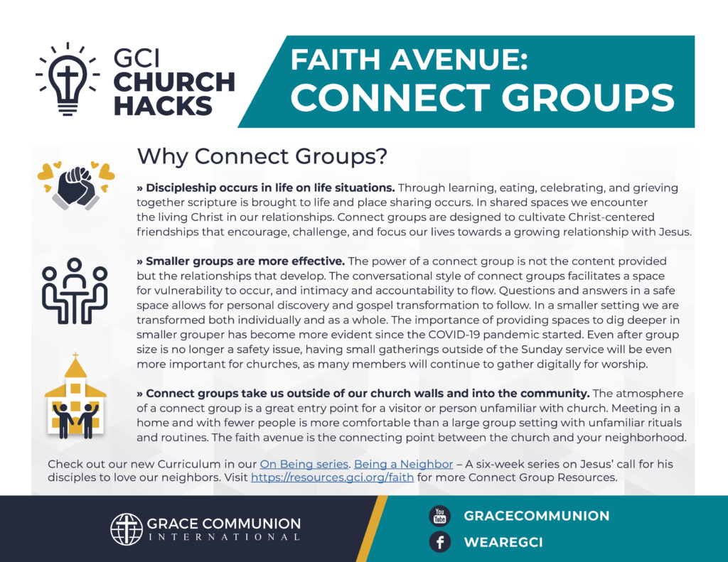 Church Hack: Faith Avenue Connect Groups – GCI Equipper
