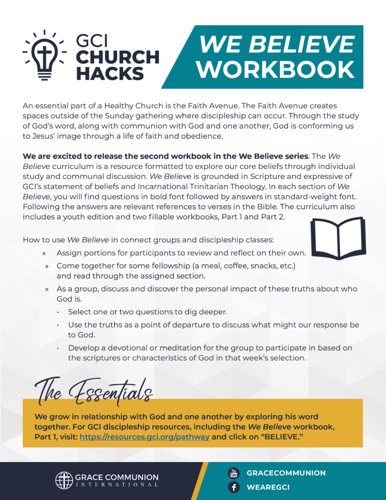 Church Hack: We Believe Part 2 – GCI Equipper