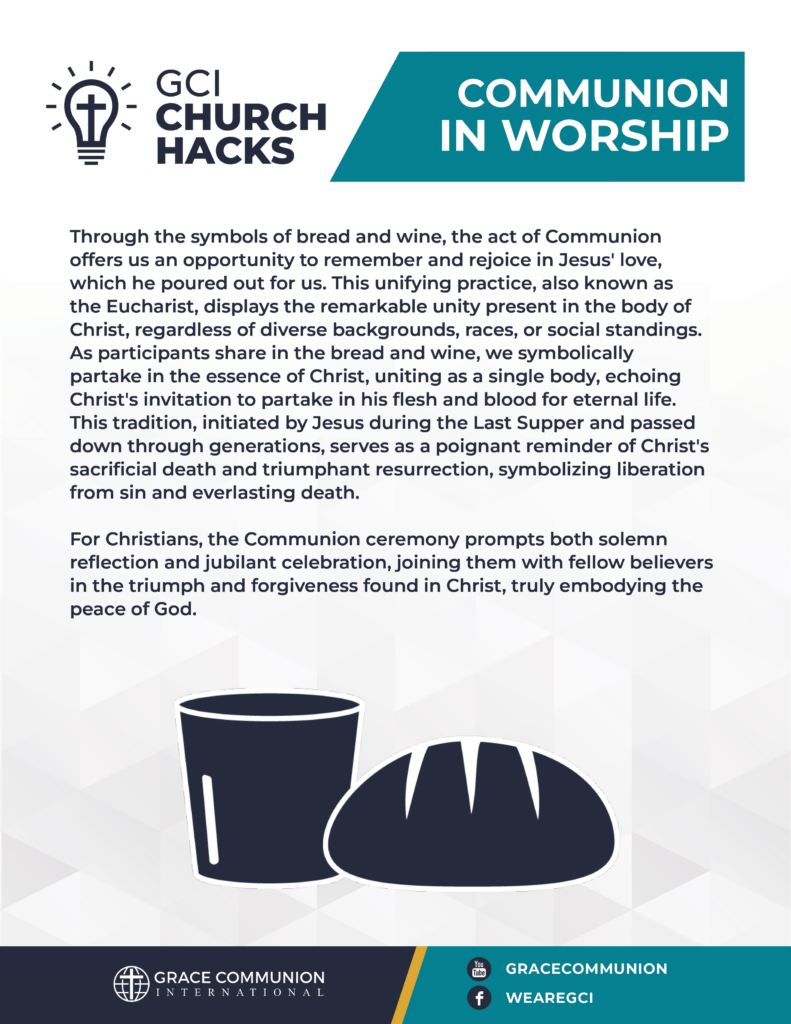 Church Hack: Communion in Worship – GCI Equipper
