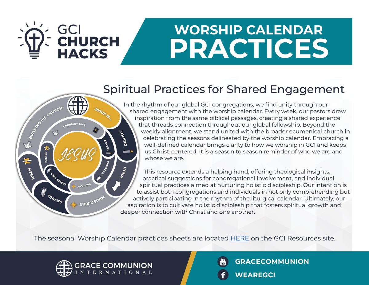 Church Hack: Worship Calendar Practices – GCI Equipper