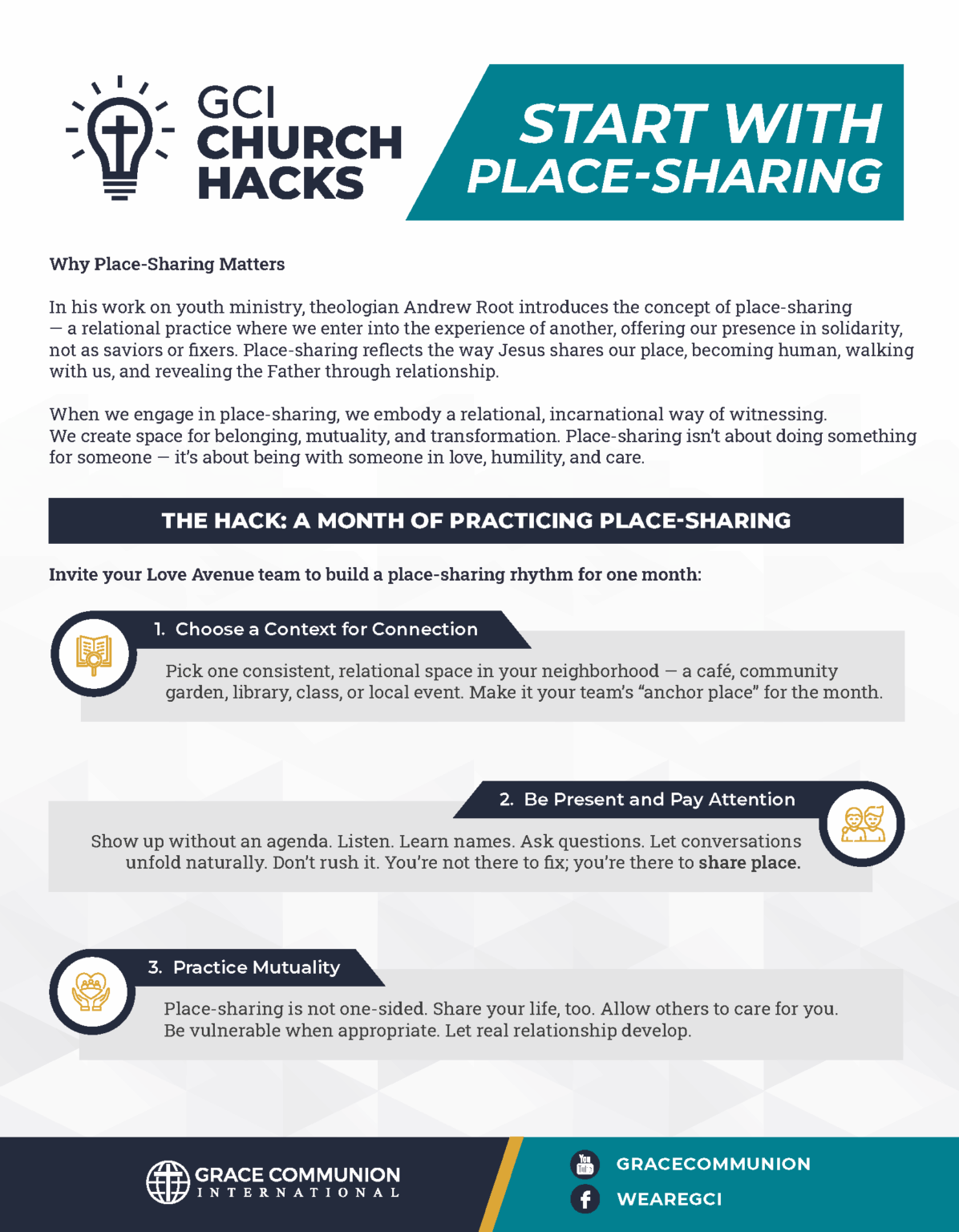 Church Hack—Place-sharing – GCI Equipper