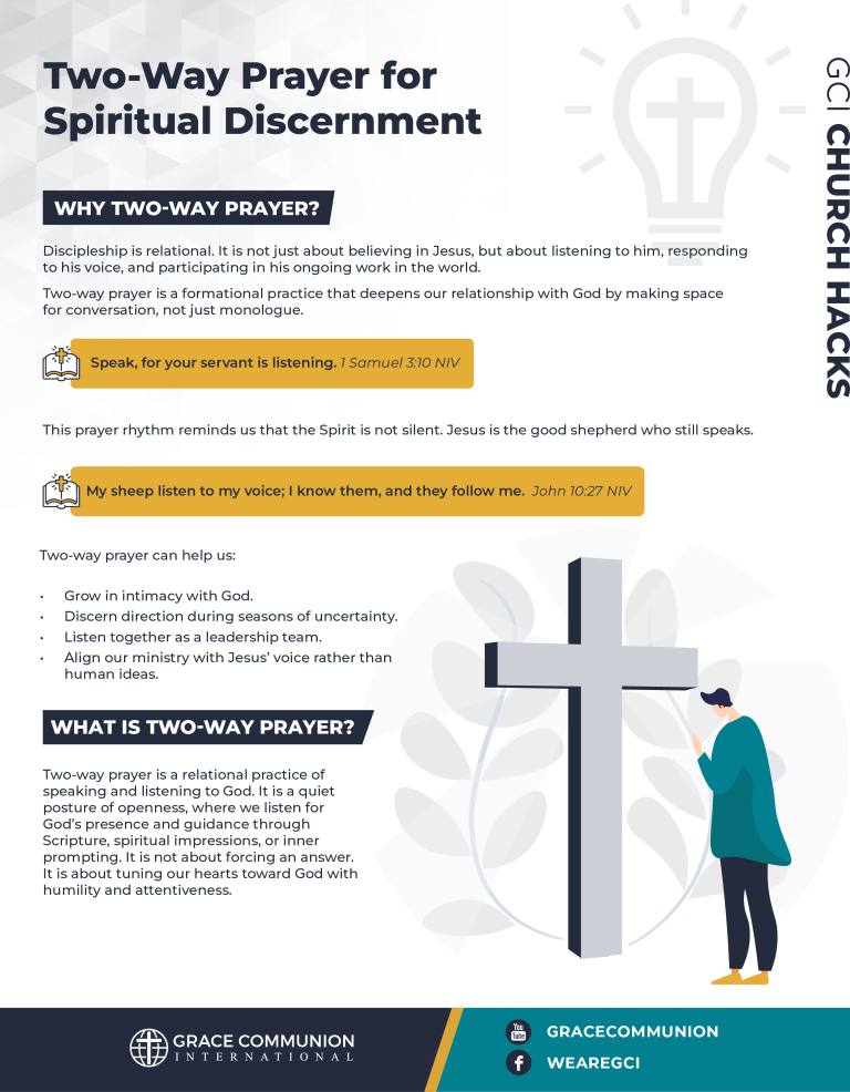 Church Hack—Two-Way Prayer for Spiritual Discernment – GCI Equipper